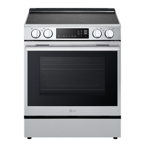 LG 30" PrintProof® Stainless Steel Smart Slide-In Induction Range with ...