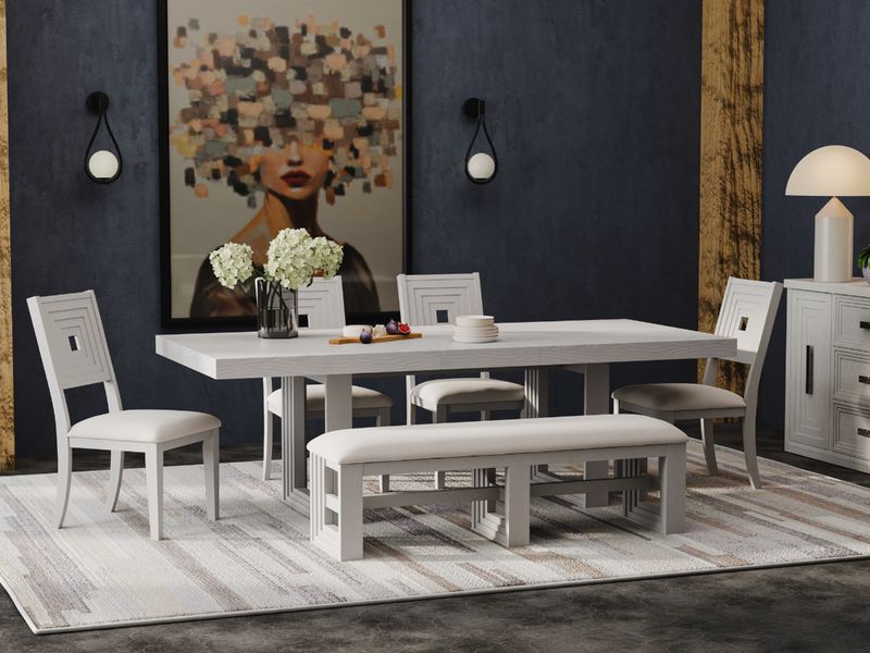 Snowfall Dining Set, Dining Bench Free! | Bob Mills Furniture