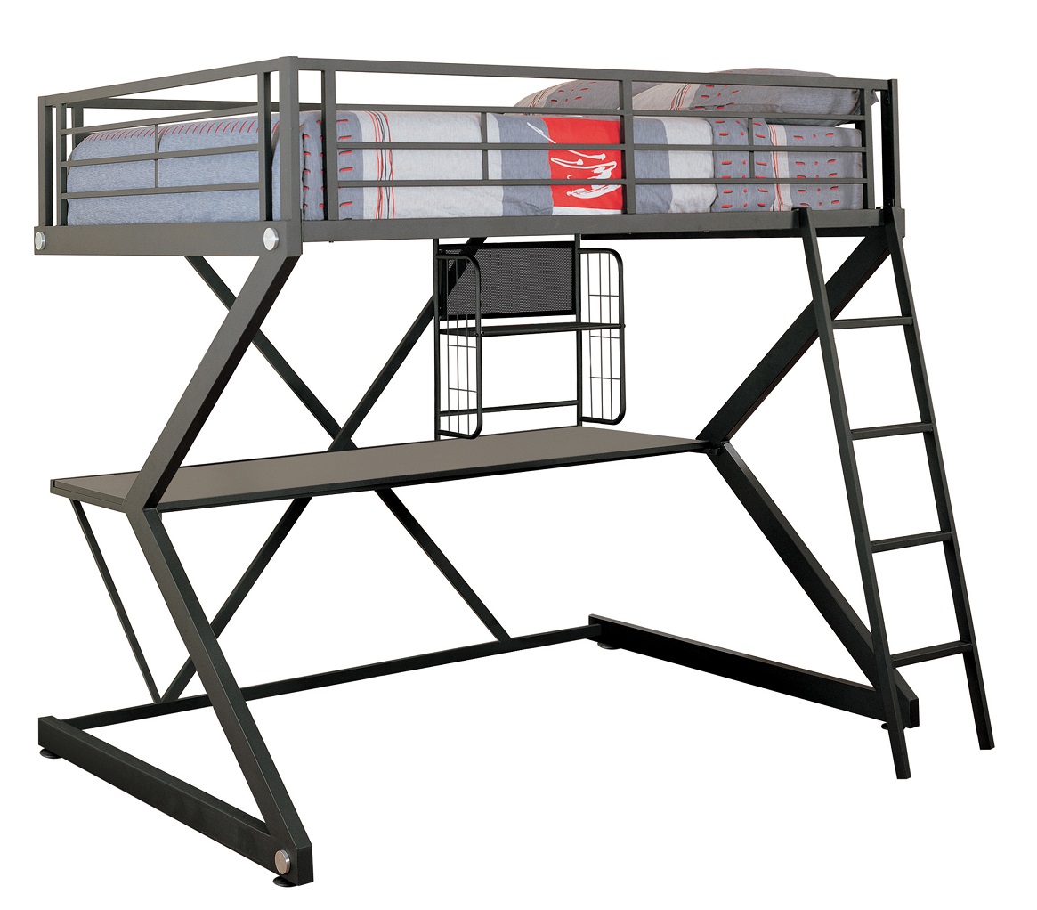 Coaster loft bed with desk store