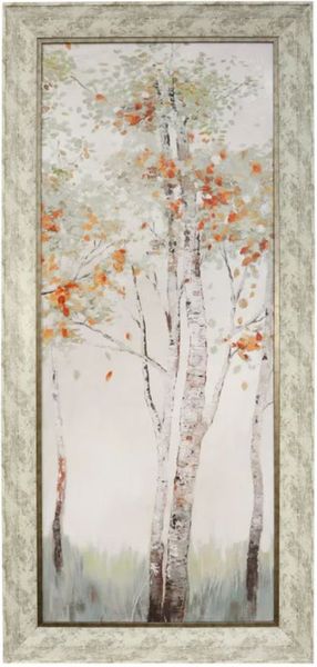 StyleCraft Autumn First Breath II Light Gray/Light Green/Orange Framed ...