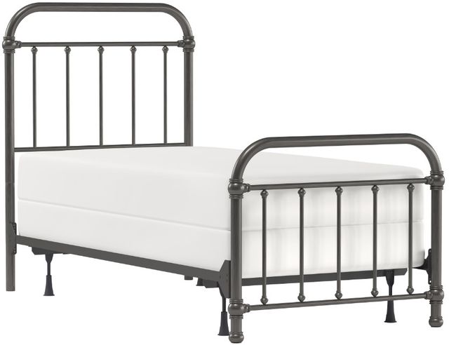 Hillsdale Furniture Kirkland Aged Pewter Twin Bed | Fischer Furniture ...