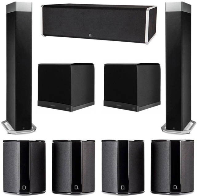 Definitive Technology 7.2 System with 2 BP9080X Tower Speakers, 1 ...