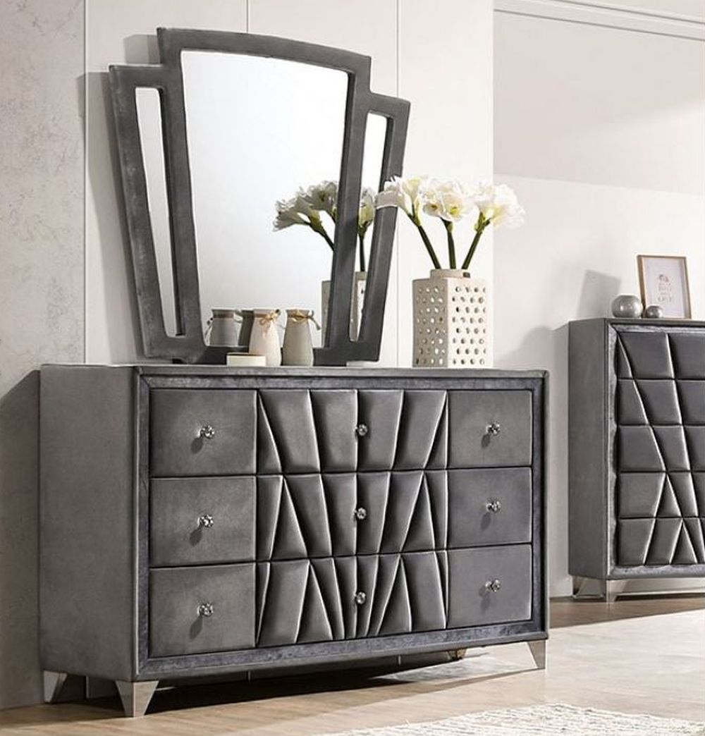 Vintage gray dresser store