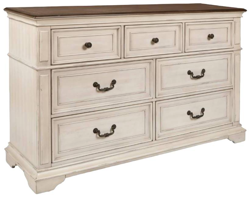 New Classic Home Furnishings Anastasia Antique White Dresser Jarons Furniture Outlet Bordentown and Lumberton NJ