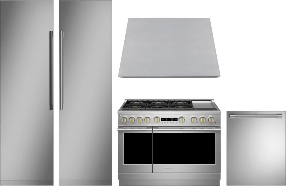 Monogram® 5 Piece Stainless Steel Dual Fuel Kitchen Package | Friedmans ...
