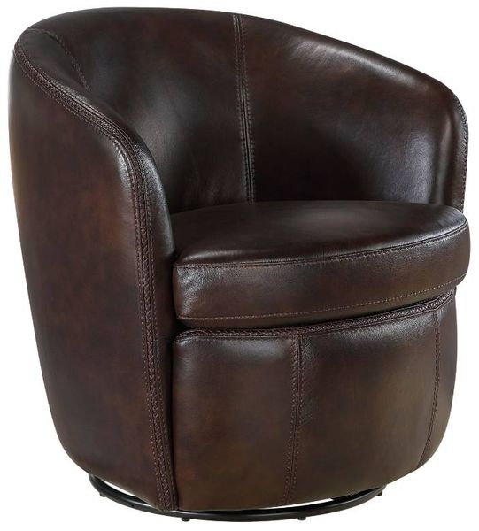Homelegance® Tanner Bronze Swivel Accent Chair | Bedroom Express