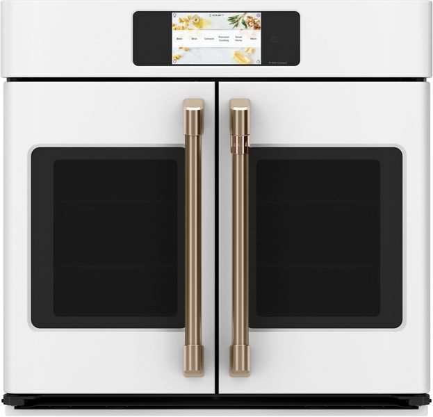 Café™ Professional Series 30" Matte White Single Electric Wall Oven ...