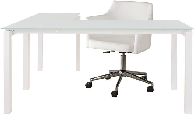 Signature Design by Ashley® Baraga White 2-Piece Home Office Desk Set ...