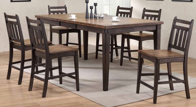Allwood Furniture Group #119 7 Piece Rustic Dining Set | Fischer ...