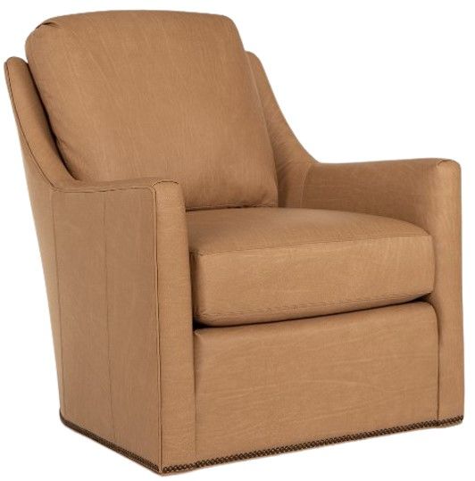 Smith Brothers Customizable 560 Leather Swivel Chair | Arthur F ...