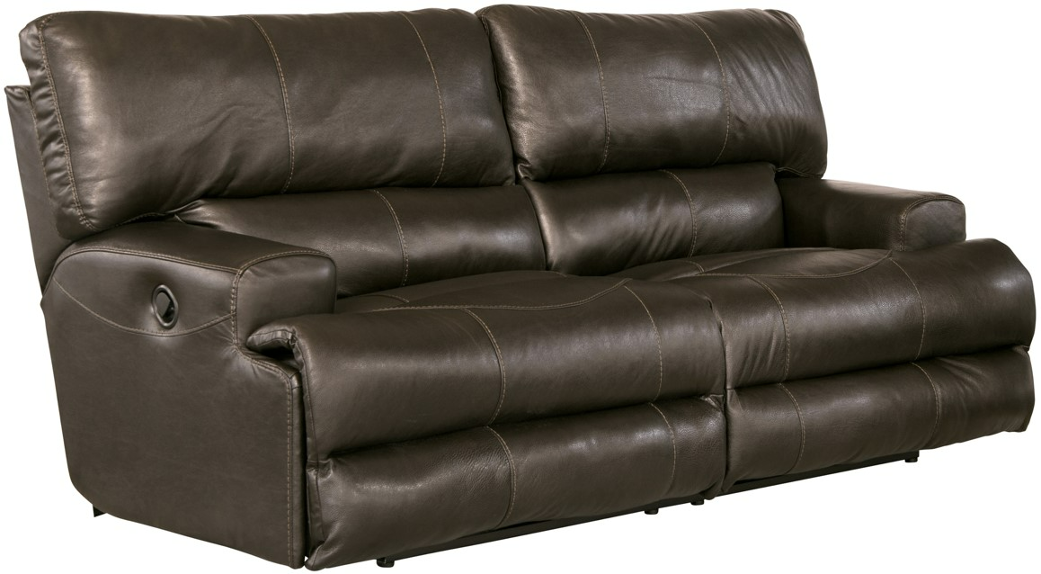 Catnapper Wembley Steel Leather Lay Flat Reclining Sofa Store For Homes Furniture Flooring Newton IA