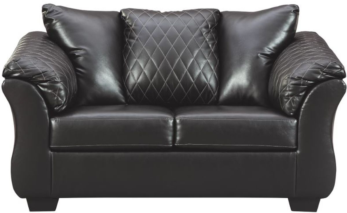 Signature Design by Ashley Betrillo Black Loveseat Sides Furniture Bedding Dora AL