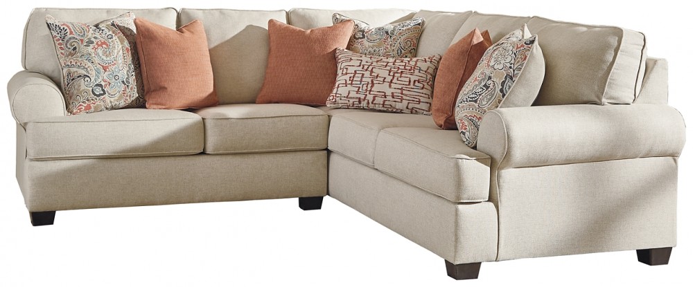 Signature Design by Ashley Amici 2 Piece Linen Sectional Farnham s Furniture Galleries Casper Wyoming