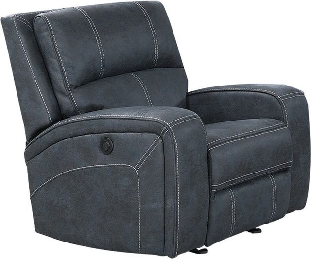 Titus Furniture Midnight Blue Power Rocker Recliner Chair | Chediac's ...