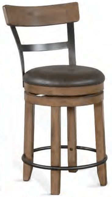 Sunny Designs™ Buck Skin 24" Swivel Bar Stool | Bob Mills Furniture