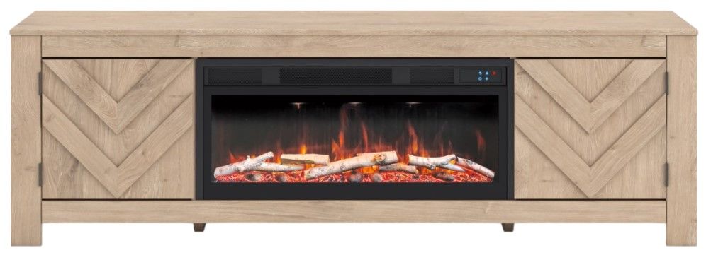 Signature Design by Ashley® Cayboni Tan 71" TV Stand with Electric ...