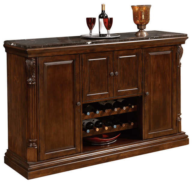 Howard Miller® Niagara Rustic Cherry Bar Console | Fischer Furniture ...
