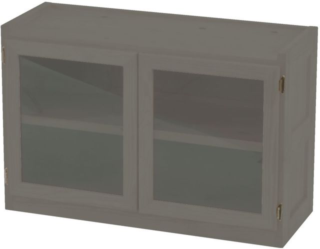 Crate Designs™ Furniture Graphite Bookcase/TV Stand with Glass Doors ...