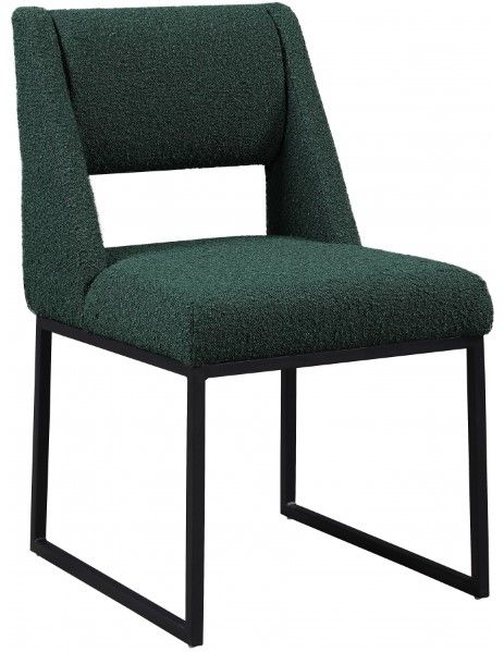 Meridian Furniture Jayce Green Boucle Dining Chair | Mid Tenn Furniture ...