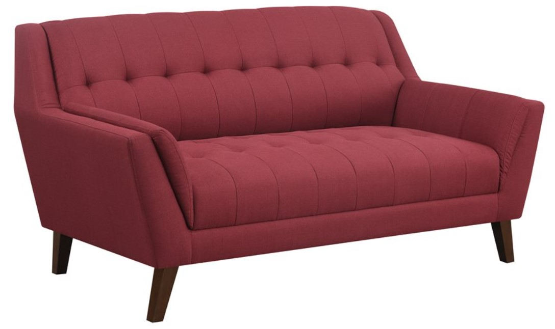 Emerald Home Binetti Brick Red Loveseat Liddiard Home Furnishings