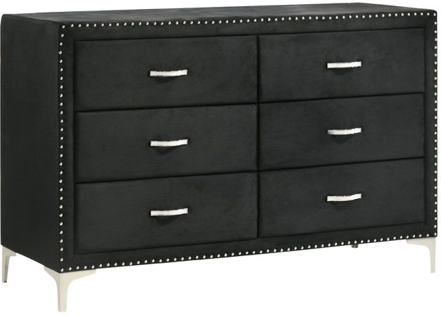 Crown Mark Lucinda Black Dresser | Furniture Time