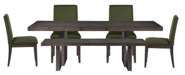 Steve Silver Co. Evan 6-Piece Green/Walnut Dining Set | Jarons ...