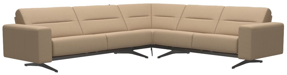 Stressless® by Ekornes® Stella 3-Piece Beige L-Shape Manual Reclining ...