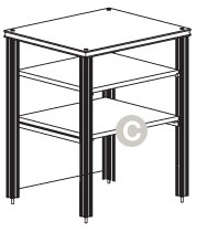 Salamander Designs® Synergy System Single 30 Extension Modular Open Stand
