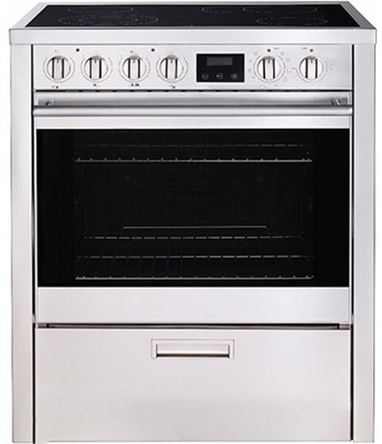 Porter & Charles 30" Anti-Fingerprint Stainless Steel Slide In Electric ...