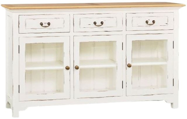 Bramble Customizable Aries Glass Door Sideboard | Livingston, TN