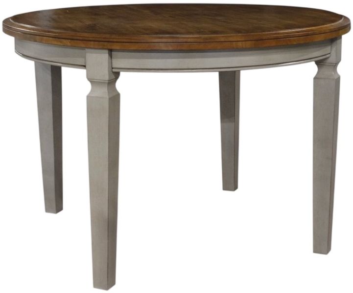 John Thomas Furniture® Vista Hickory Dining Table with Stone Base ...