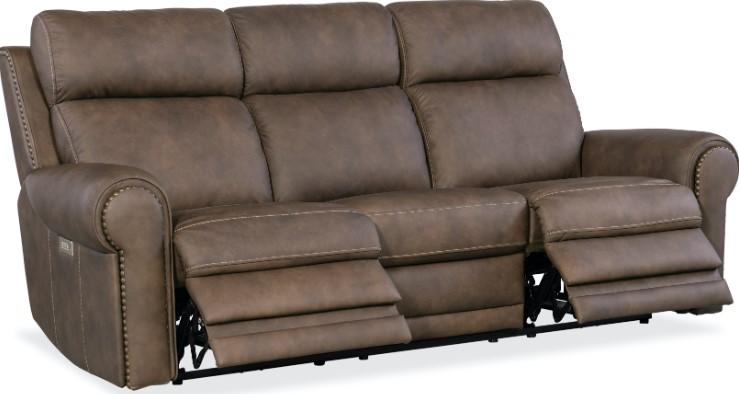 Hooker Furniture SS Kalahari Power Sofa with Power Headrests and Lumbar Logan UT