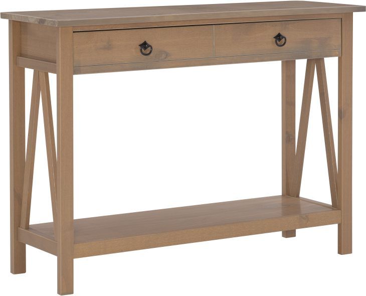 Linon Titian Driftwood Console Table | Colder's | Milwaukee Area