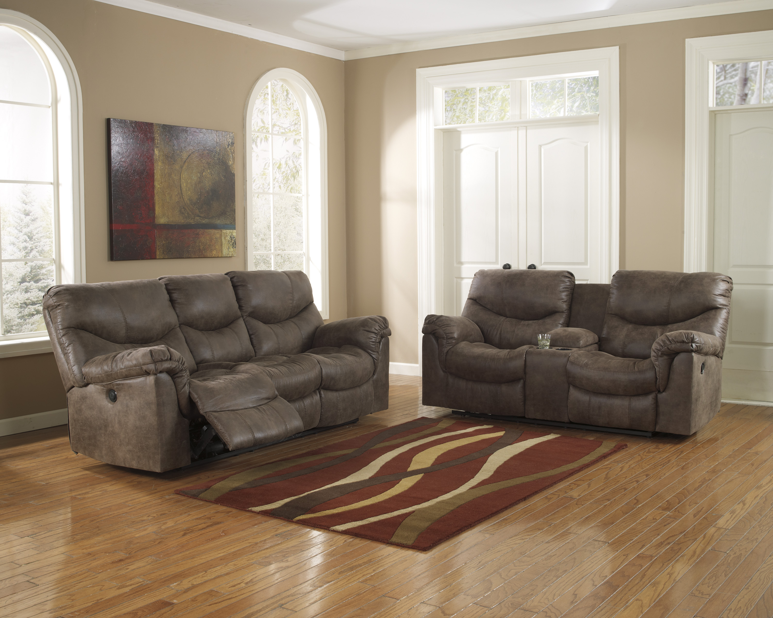 Alzena reclining loveseat with console store