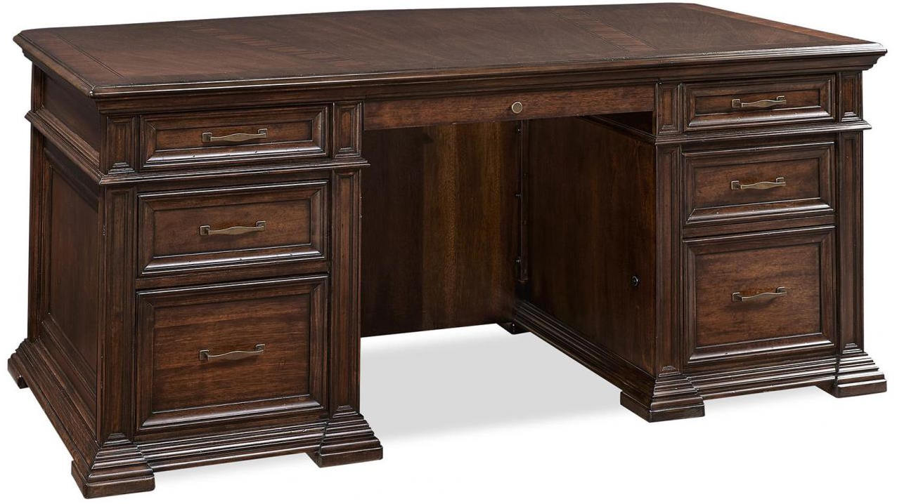 Emery Park Grand Classic 74 Executive Desk in Tobacco FinishI91 300B I91 300T