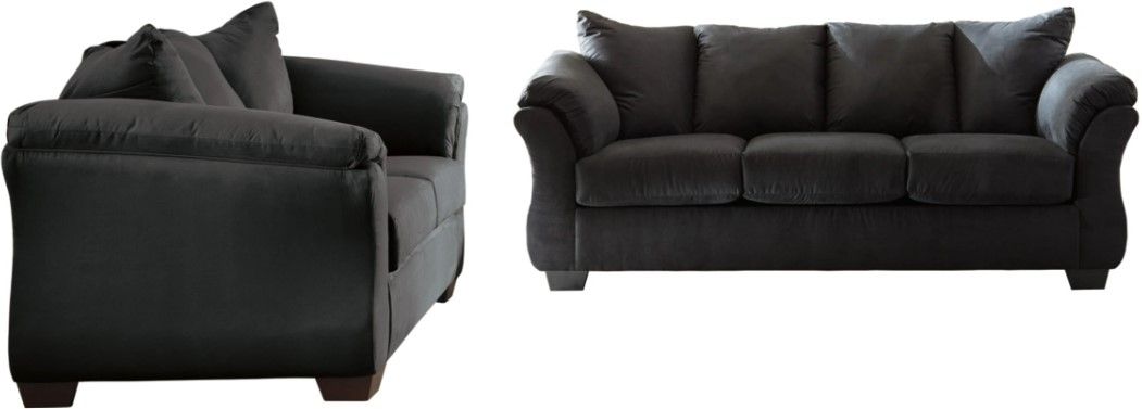 Signature Design by Ashley® Darcy 2-Piece Black Living Room Set ...