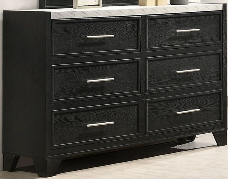Crown Mark Lamar Black Dresser | Mid Tenn Furniture | Murfreesboro, TN