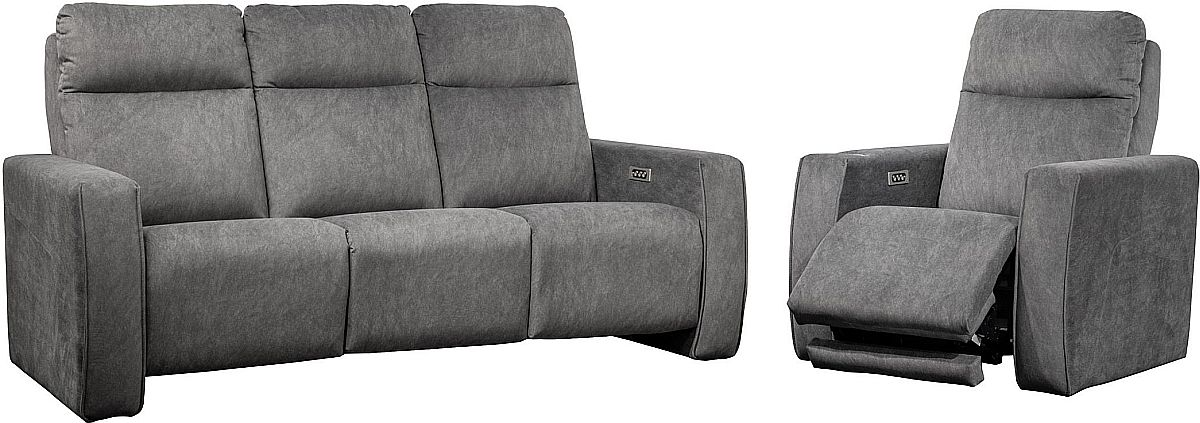 Elran Customizable Faith Power Reclining Sofa with Power Headrest ...