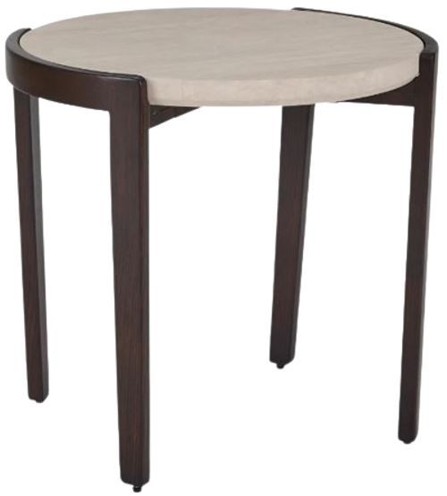 Flexsteel® Palette Beige Tall Bunching Table with Brown Base | Kubin's ...