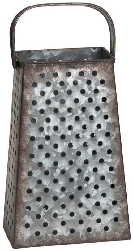 A & B Home Gray Rectangular Iron Grater | Miskelly Furniture