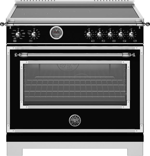 Bertazzoni Heritage Series 36" Nero Matt Pro Style Induction Range ...
