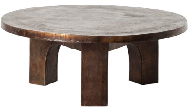 Four Hands Cruz Antique Rust Coffee Table | Karvonen’s