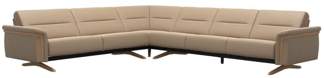 Stressless® by Ekornes® Stella 3-Piece Beige L-Shape Manual Reclining ...