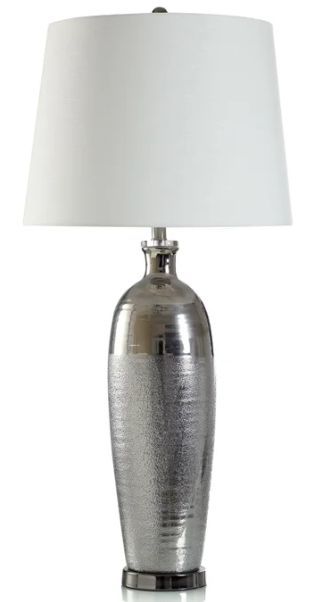Stylecraft Metallic Silver Table Lamp | Fischer Furniture | Rapid City, SD