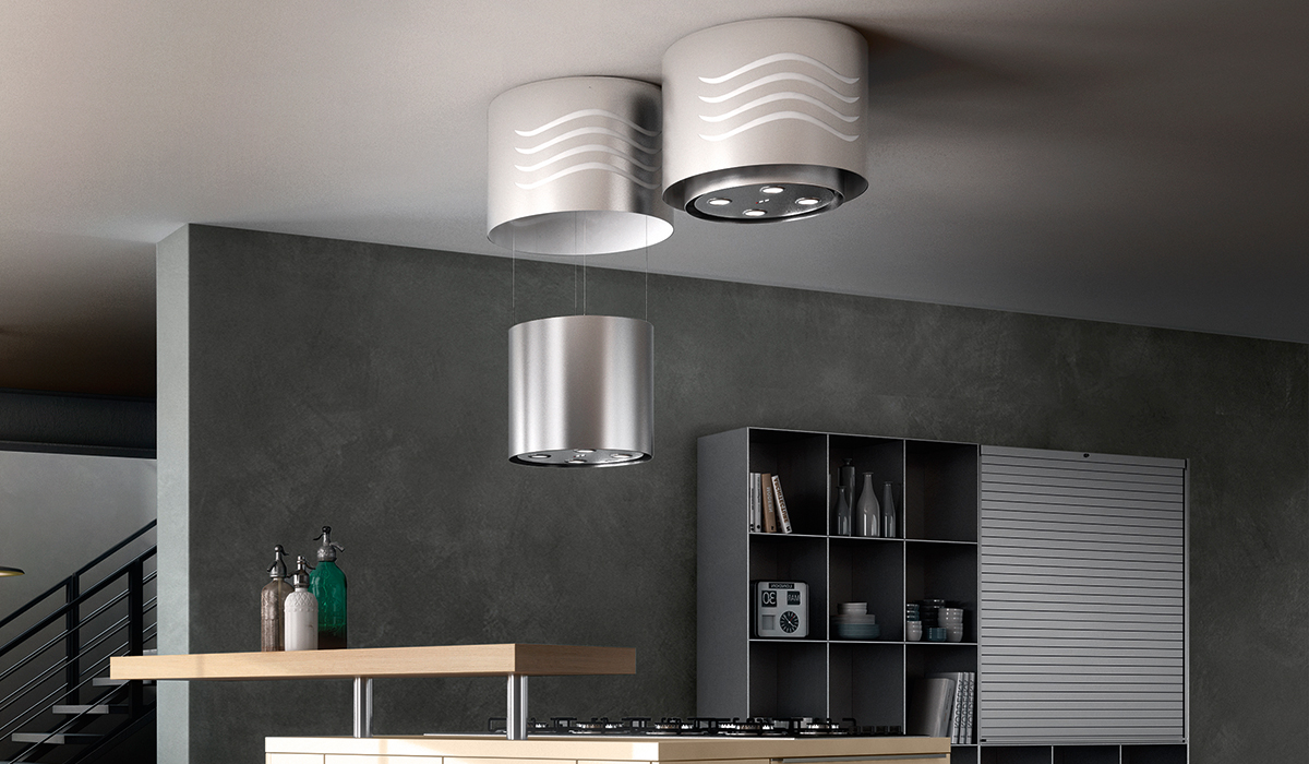 Faber Zoom 16 Stainless Steel Retractable Island Range Hood