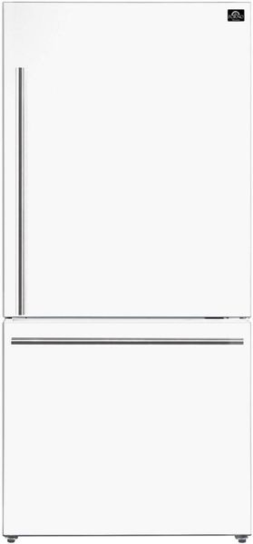 FORNO® Milano Espresso 31 in. 17.2 Cu. Ft. White Counter Depth Bottom ...