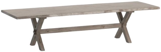 Bassett® Furniture Customizable BenchMade Crossbuck 126" Live Edge ...
