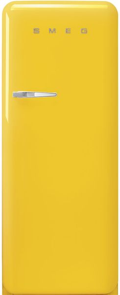Smeg 50's Retro Style 9.9 Cu. Ft. Yellow Top Freezer Refrigerator