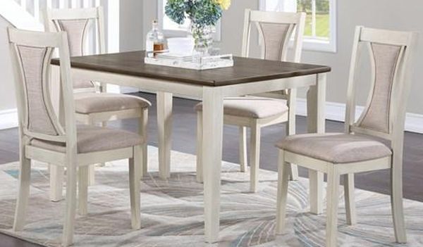 New Classic® Home Furnishings Hudson Brown/Creme 60" Rectangle Dining ...