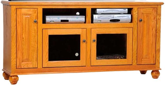 American Heartland Manufacturing Oak 68" Deluxe TV Stand | Fischer's ...